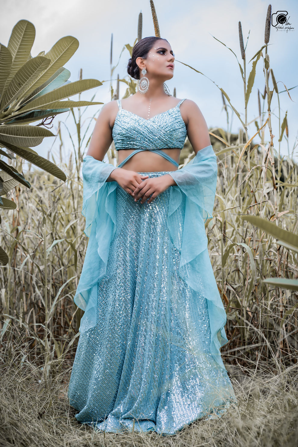 Sequins lehenga set – Manisha Soni